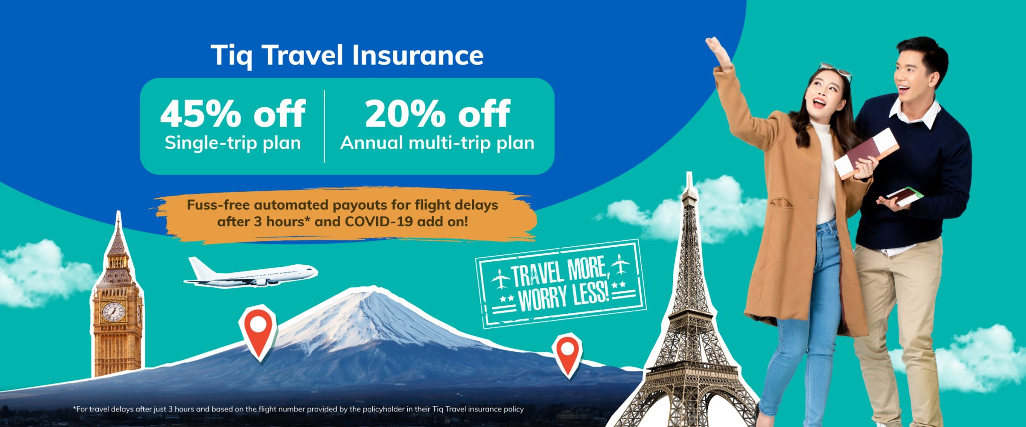 Tiq Travel Promo: 50% off - Leading digital insurance company in ...