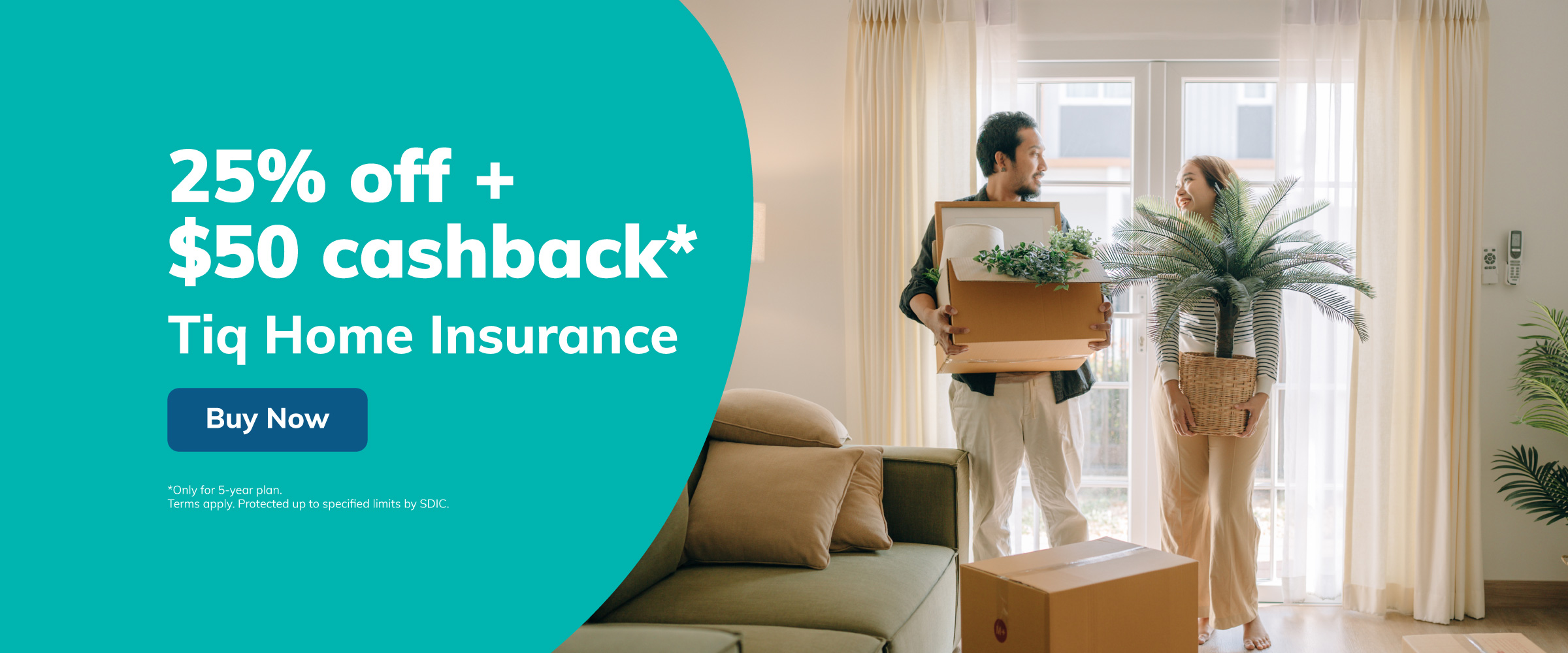 Home Insurance - 24-hour assistance | Tiq by Etiqa