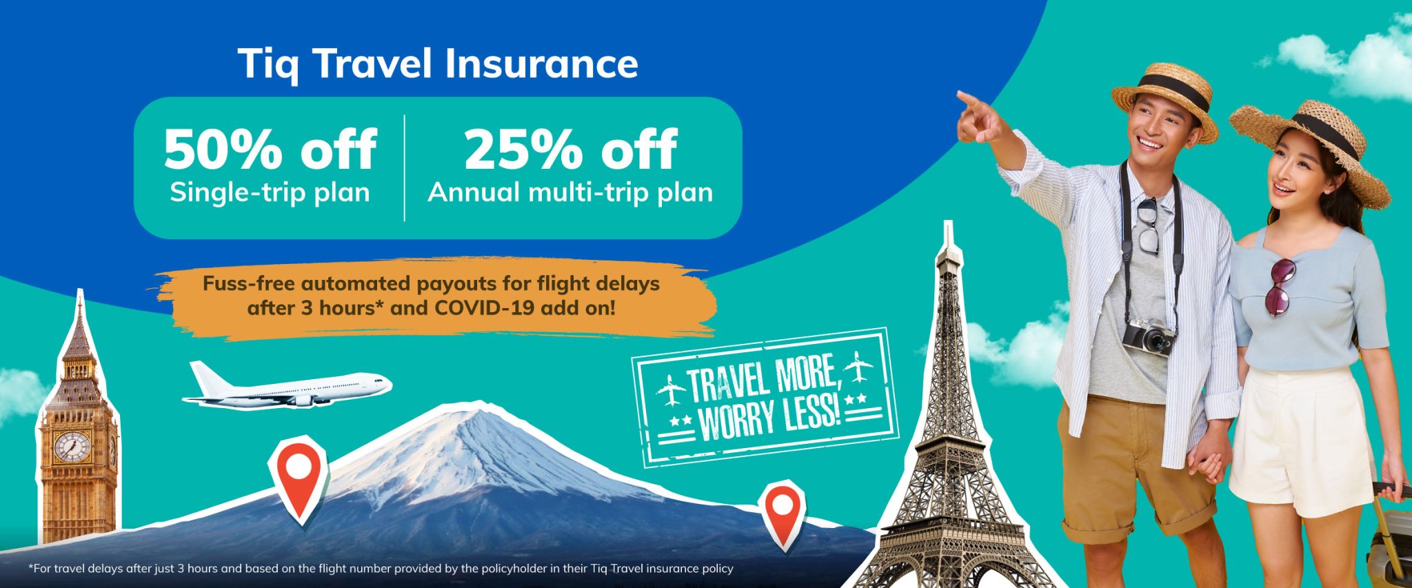 Tiq Travel Promo: 50% off - Leading digital insurance company in ...